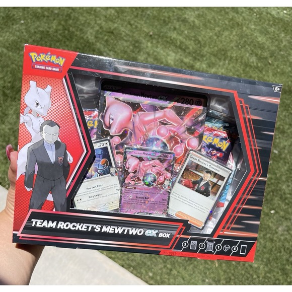 Games | Pokemon Tcg Team Rockets Mewtwo Ex Box Sealed 225 New In Hand ...